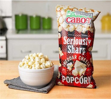 Cabot - Seriously Sharp Cheddar Cheese Popcorn (4.5 oz Bag) | Little ...